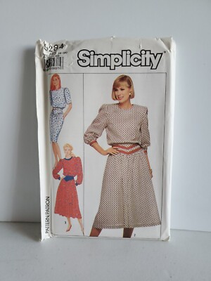 Simplicity Sewing Pattern #9284 Sz 6-14 Misses Dress in 2 Lengths NOS ...