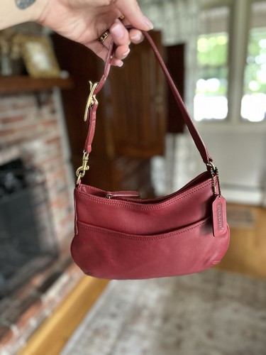 COACH Vintage Legacy 9596 Demi Shoulder Mini Bag, Red Leather | eBay