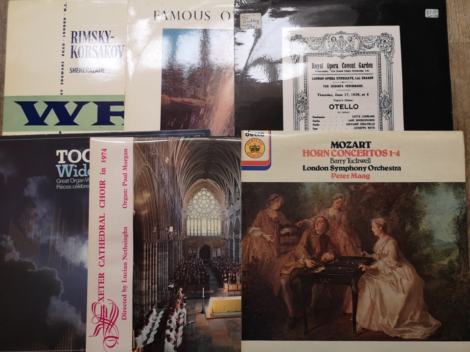 Classical Vinyl LP Record Collection - 8 x 12" LPs Records Job Lot ...
