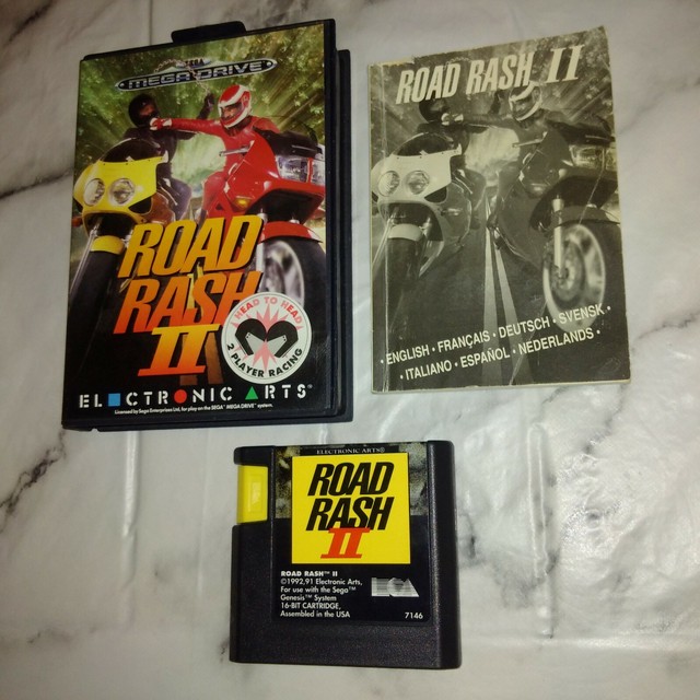 Road Rash II 2 SEGA Megadrive Mega Drive Complete Tested PAL for sale ...