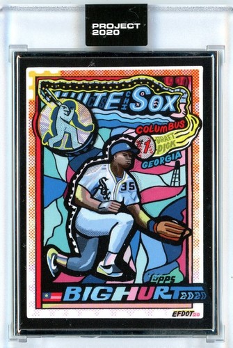 TOPPS PROJECT 2020 - FRANK THOMAS - EFDOT AP 02/20 Silver Frame #385 | eBay