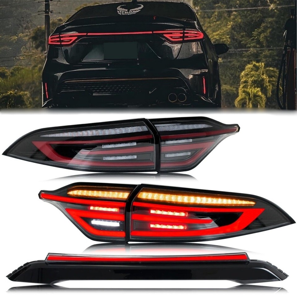 Clear LED Tail Lights for 2020-2025 Toyota Corolla Sedan E210 with ...