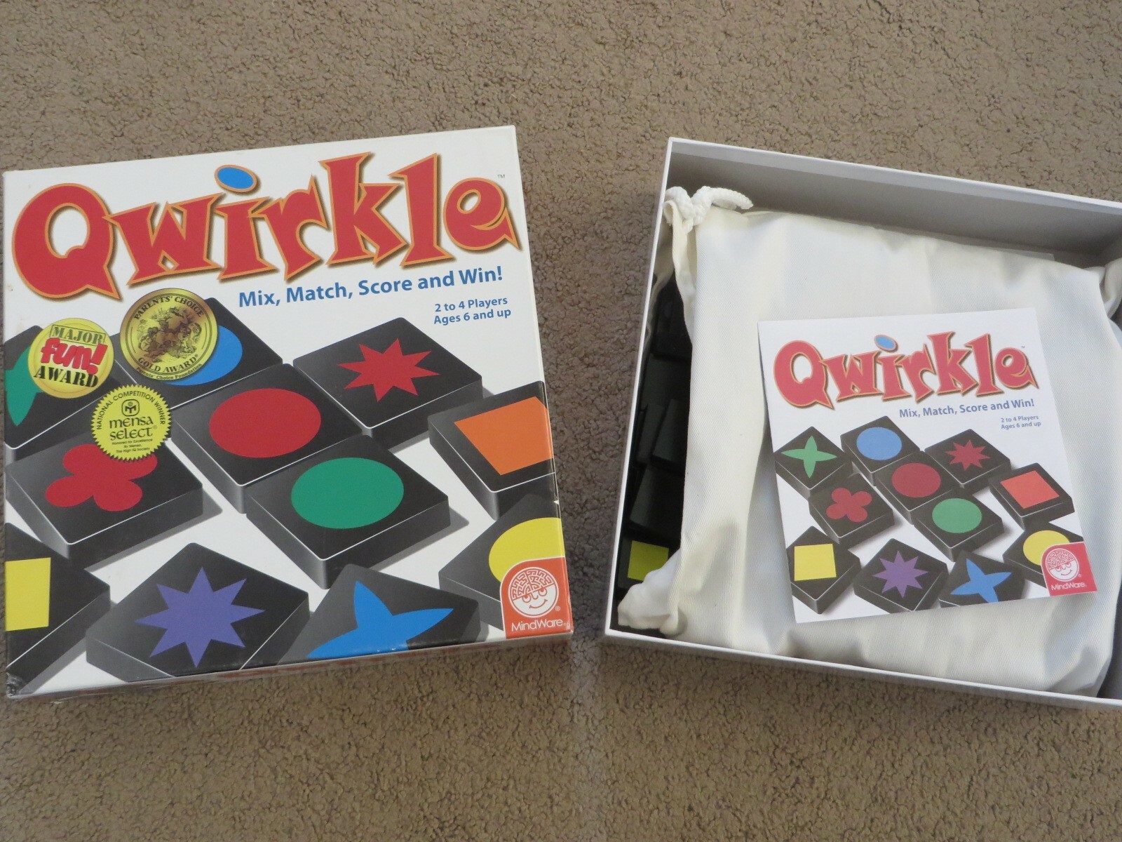 EXCELLENT Mindware Qwirkle game - mix,match,score and win - Mensa ...
