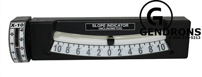 DUAL DEGREE SLOPE METER INDICATOR, INCLINOMETER, LEVEL, FOR DOZER ...