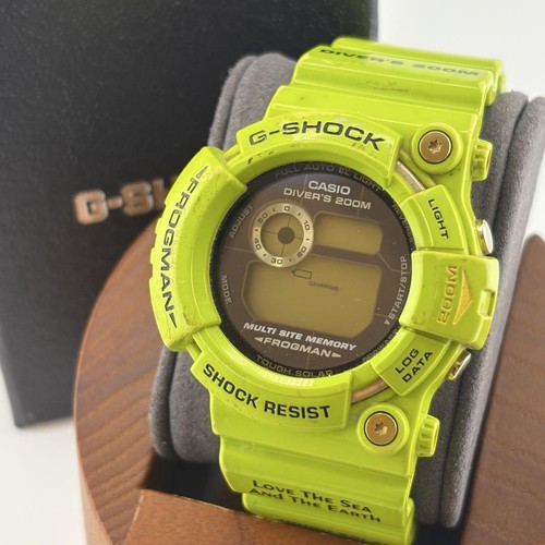Casio G-SHOCK GM-200F Frogman Green Shock Regist Ottime condizioni con ...