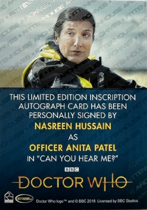Doctor Who Series 11 & 12 Hobby Edition Nasreen Hussain Inscription ...