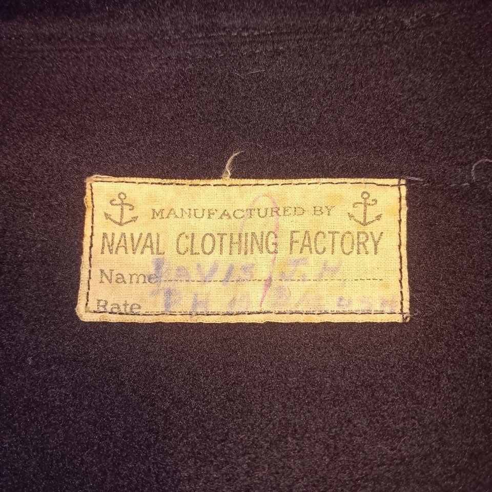 WWII US Navy Pharmacist Mate 2nd Class Dress Black Uniform Top | eBay