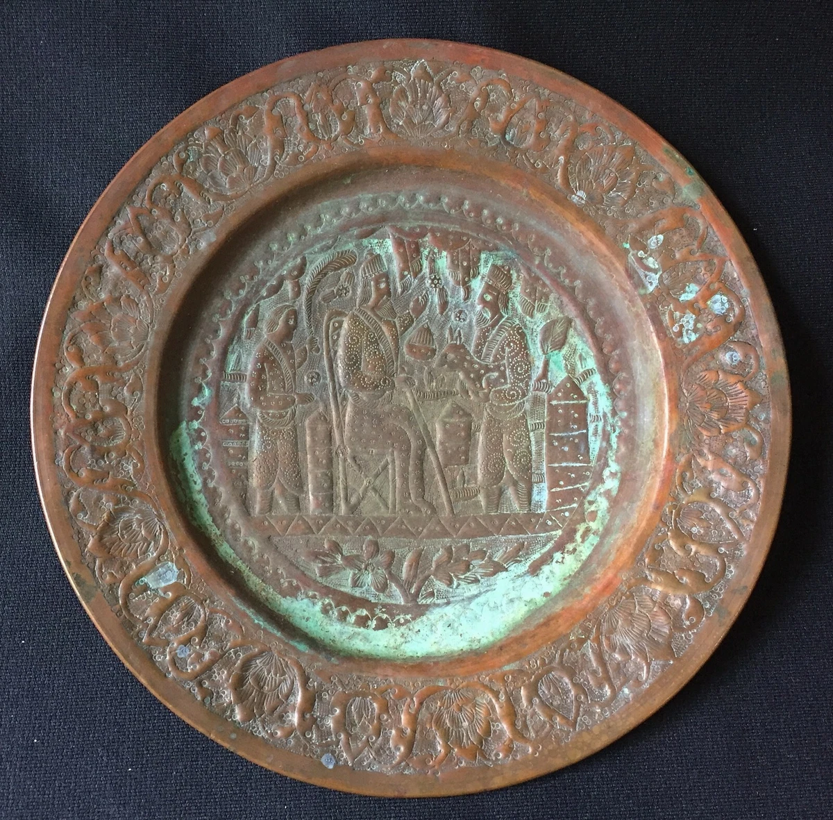Hammered Copper Plate