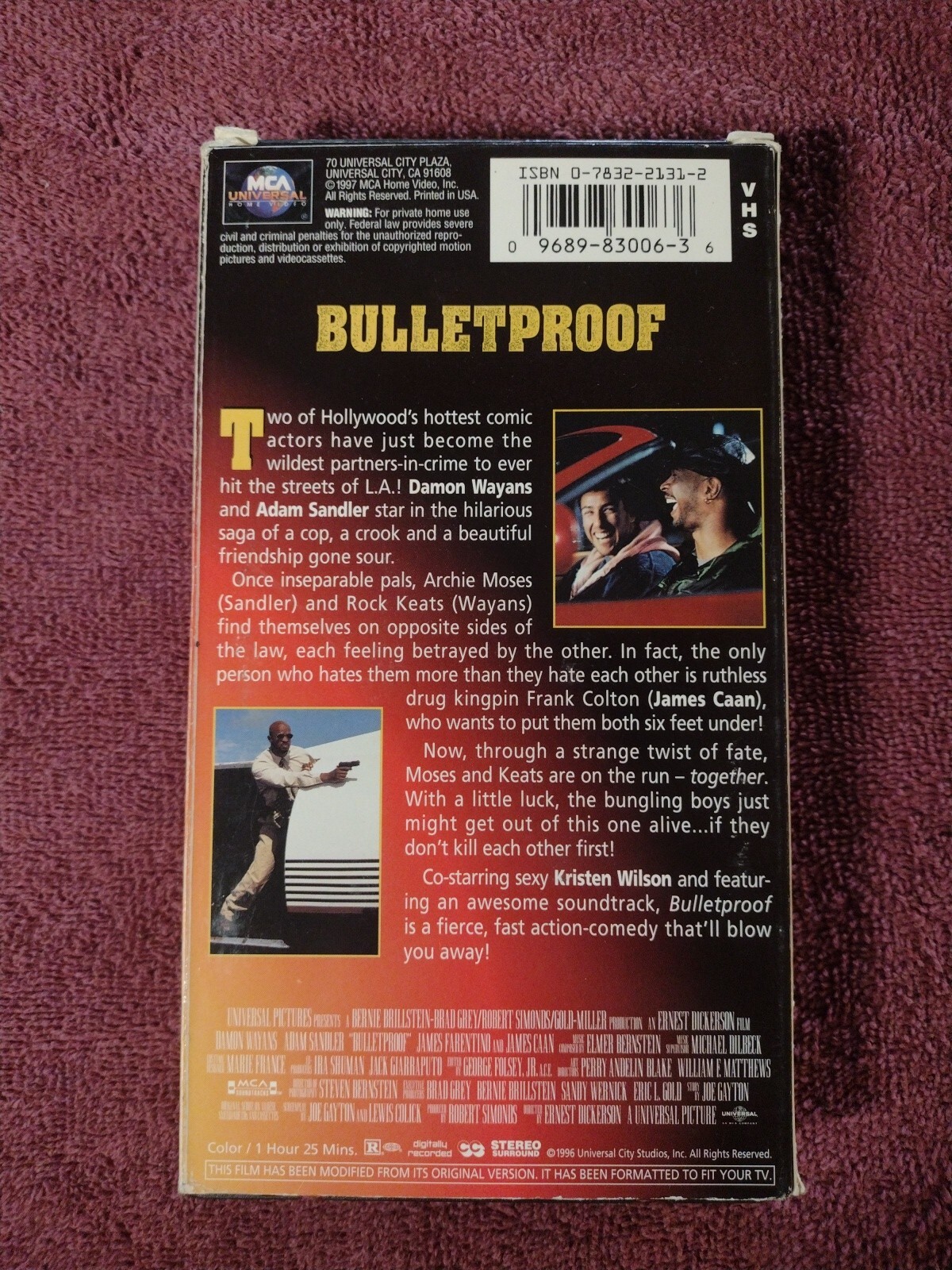 Bulletproof (VHS, 1997) 96898300636 | eBay