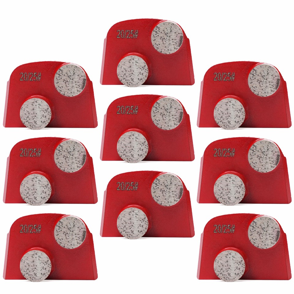 9*Durable Medium Bond Diamond Segments 20/25 Grit Floor/Concrete ...
