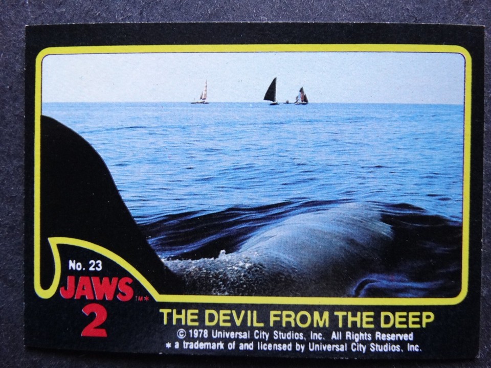 1978 Topps Jaws 2 Shark Movie Trading Card Complete Your Set You U Pick ...