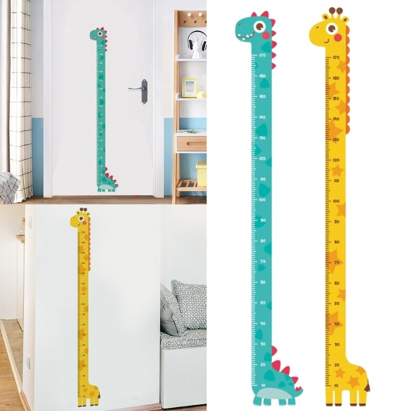 Kids Room Height Growth Chart Ruler for Kids Removable Wall Sticker PVC ...