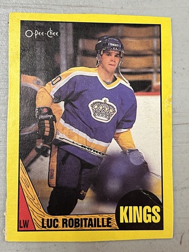 1987 O-pee-chee box bottom luc robitaille D Rookie OPC | eBay