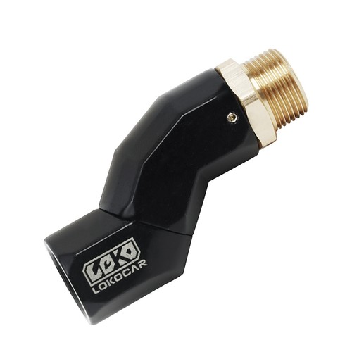 1" Fuel Hose Nozzle Swivel 360 Rotating Dual NPT Transfer Pump ...