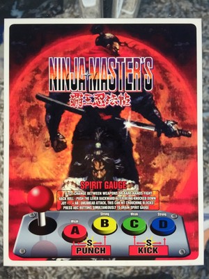Ninja Masters Neo Geo Arcade Marquee | eBay UK