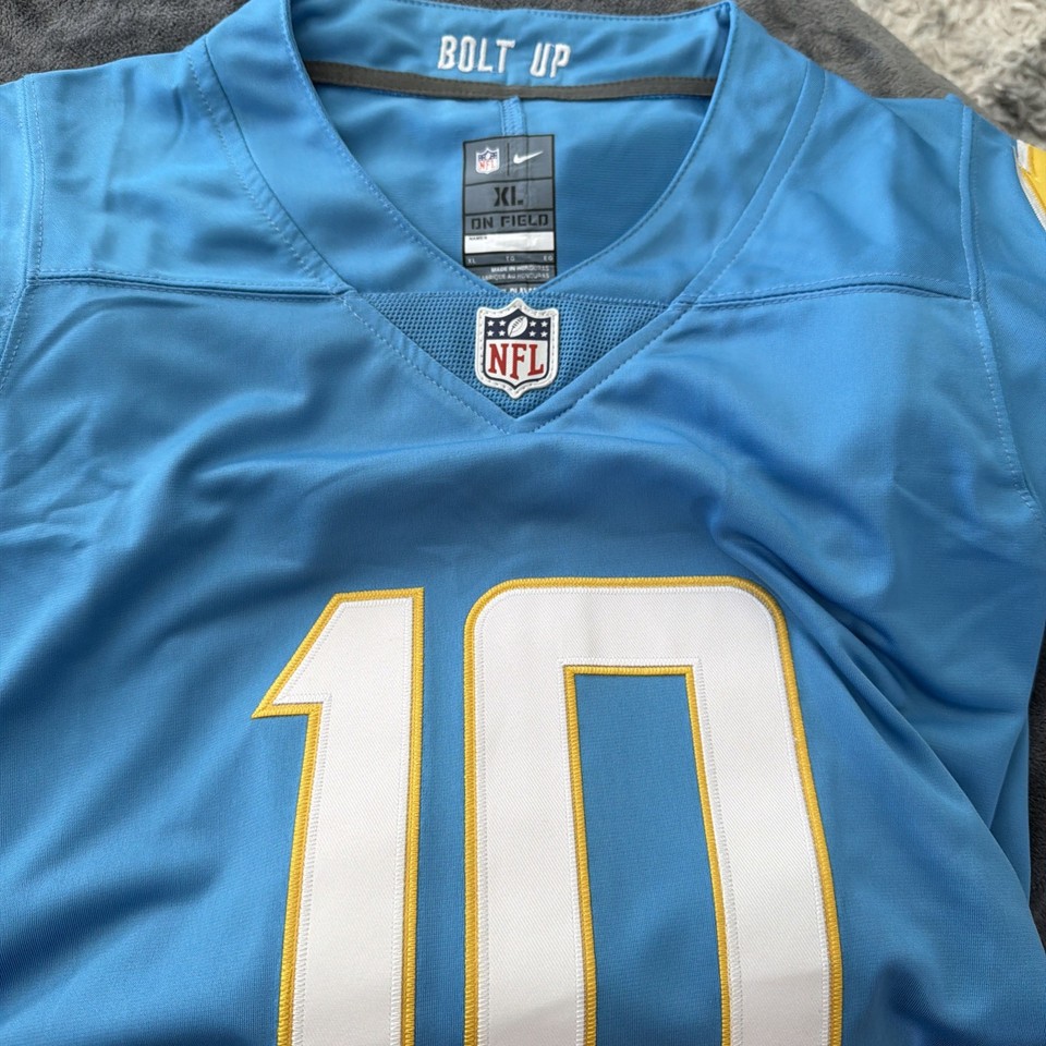 JUSTIN HERBERT AUTOGRAPHED SIGNED NIKE ON-FIELD CHARGERS JERSEY ...