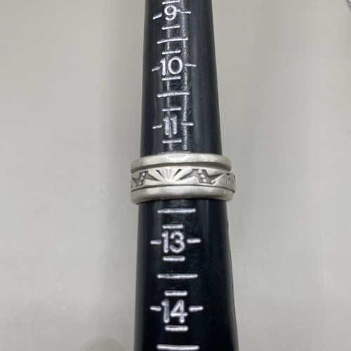 Sterling Silver Native American Design Rotating Band Ring Size 12 (11 ...