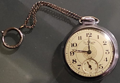 Vintage E. Ingraham Co St. Regis Art Deco Pocket Watch Made in USA | eBay