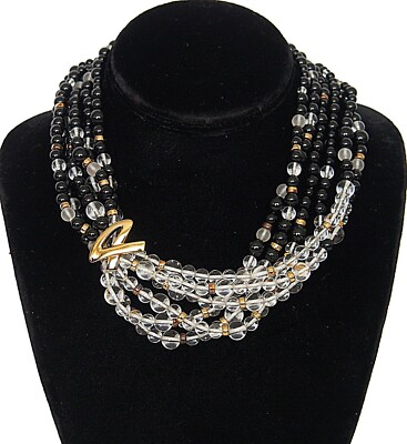 Kai Yin Lo Kylo Multi Strand Semi-Precious Stones Beaded 925 Vermei ...