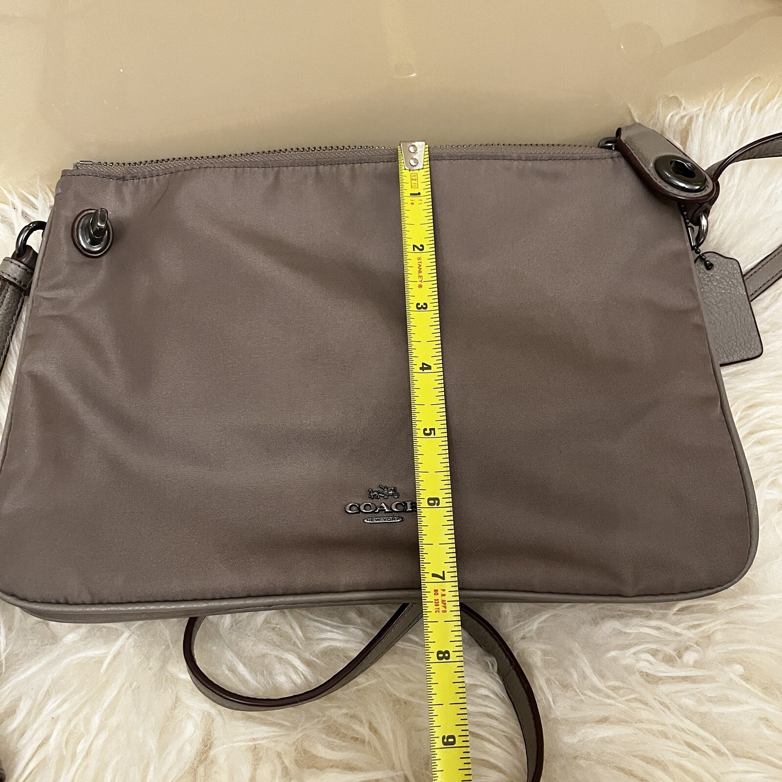 Coach Pacer Nylon Lockable Multi Pouch Crossbody Hand… - Gem