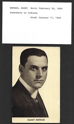 HARRY BENHAM Actor postcard sized card | eBay