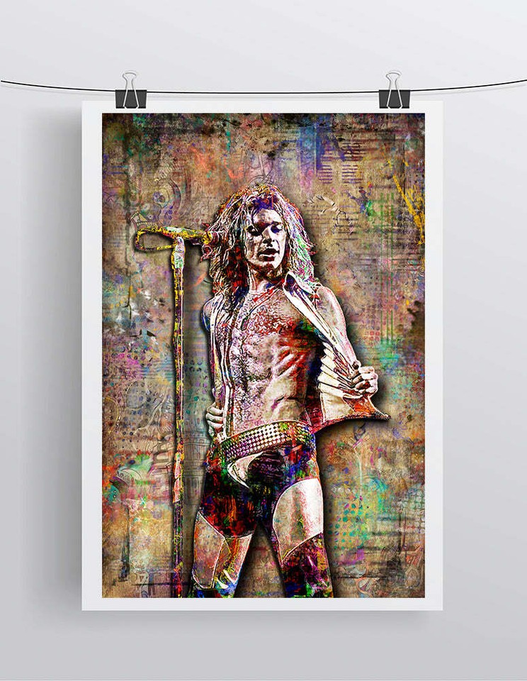 David Lee Roth of Van Halen Poster, David Lee Roth Van Halen Tribute ...