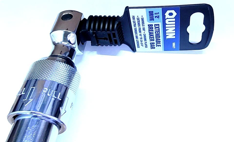 NEW Extendable Breaker Bar 1/2-Inch Drive 16" - 24" Length | Locking ...