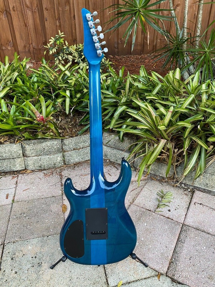 Carvin Kiesel Custom DC127T AAA Sapphire Blue Quilted Maple Guitar ...