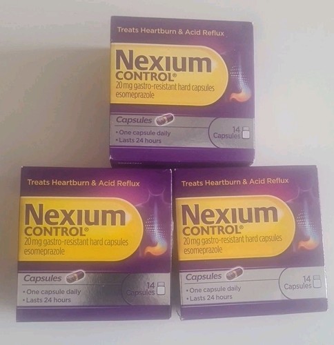 Nexium Control 20mg 3x14 Capsules -24 Hour Relief from heartburn&acid ...