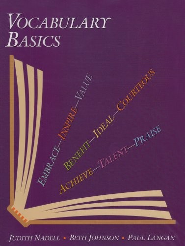 VOCABULARY BASICS By Judith Nadell & Beth Johnson *Excellent Condition ...