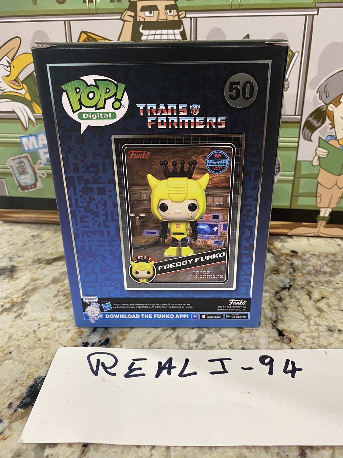 Funko NFT Pop! Vinyl: Transformers - Freddy Funko as Bumblebee (Digital ...