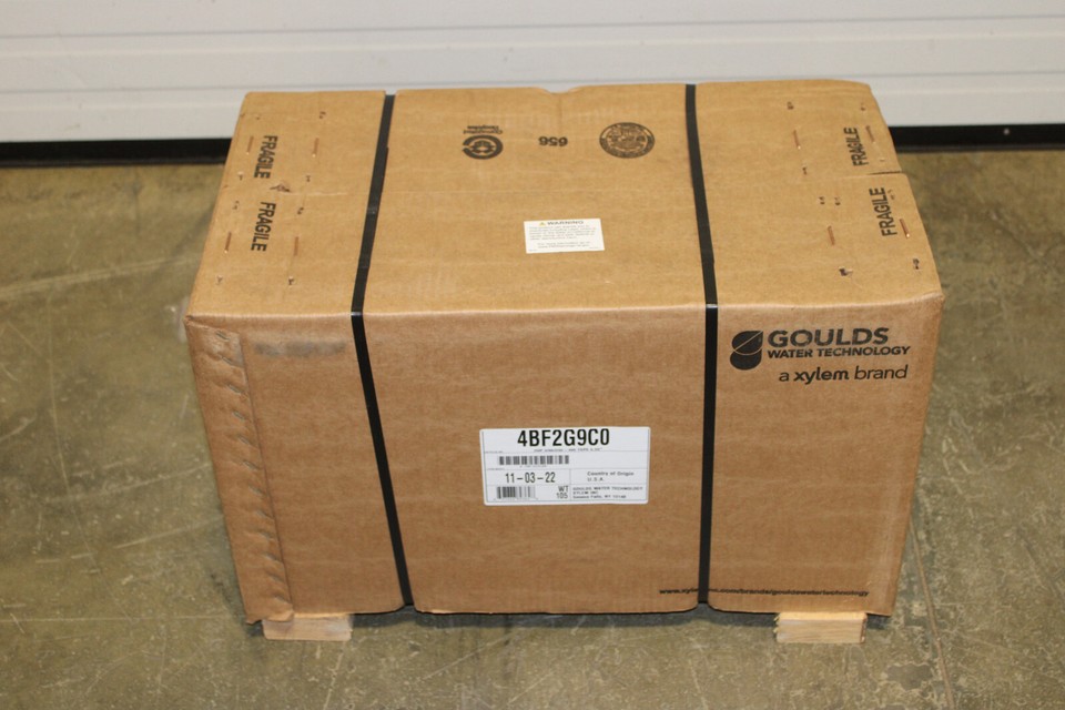 GOULDS 3656 4BF2G9C0 2.5X3X7-4P-PM PUMP NEW WITH NEW SS CONTROL PANEL ...