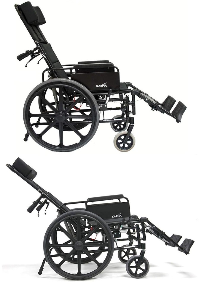 New Karman Healthcare KM5000 (KM5000F22W) Lightweight Reclining ...
