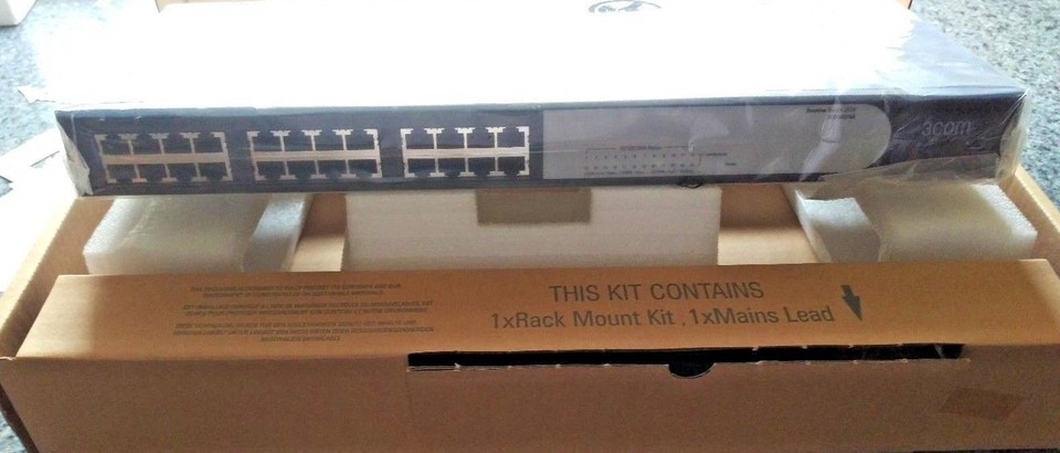 3Com Baseline Switch 2824 24 Port Model 3CBLUG24A / HP V1405-24G JD022A ...