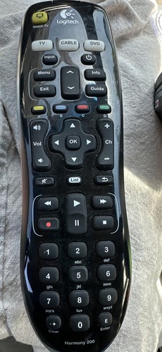 Logitech Harmony 200 Universal Remote Control Black Tested No Wires | eBay