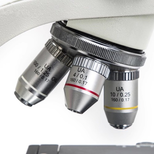 Metal 195 Microscope Professional Achromatic Objective Lens 4x 10x 40x ...