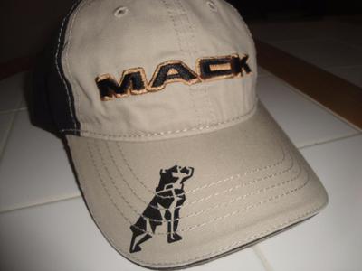 MACK Bulldog Semi Truck Hat Cap Embroidered Black K, KHAKI & GOLD MACK ...