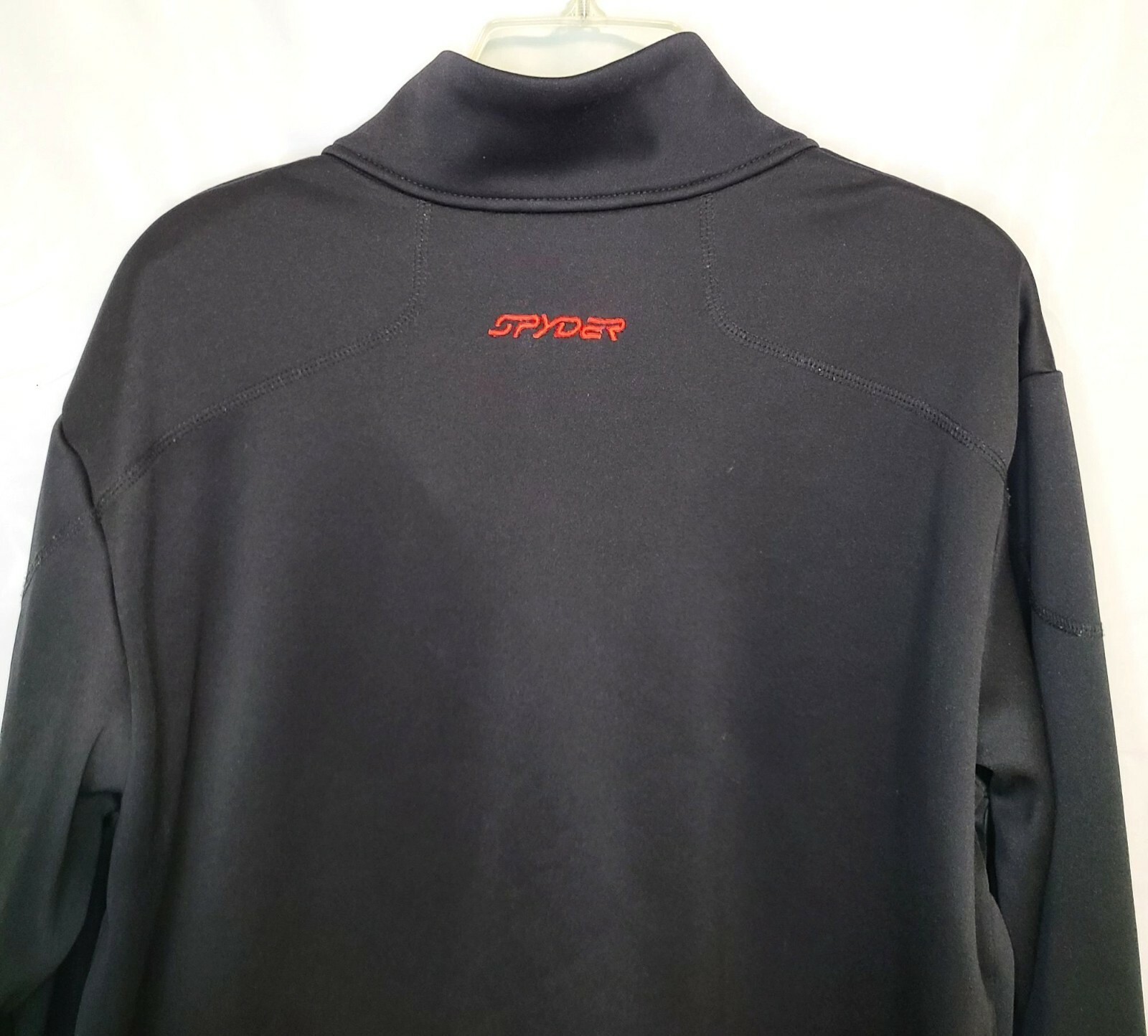 SPYDER Mens Fleece Lined Pullover 1/4 Zip Size XL Bla… - Gem