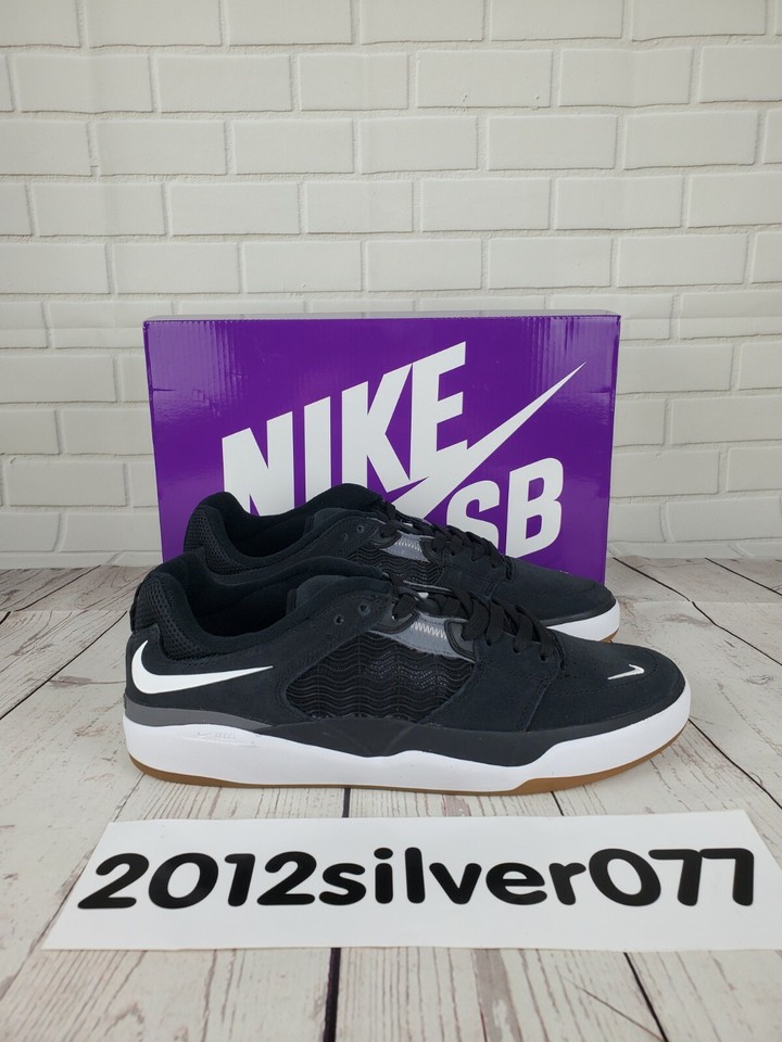 Size 9 Nike Men's Ishod Wair SB 'Black-White' Skate Shoes DC7232-001 ...