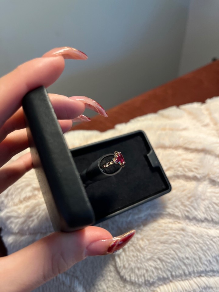 14k Rose Gold Oore jewelry inspired Eden jewelers ruby engagement ring ...