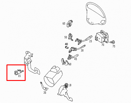 NEW MERCEDES BENZ SL R230 BRAKE LIGHT SWITCH A0015452109 ORIGINAL | eBay