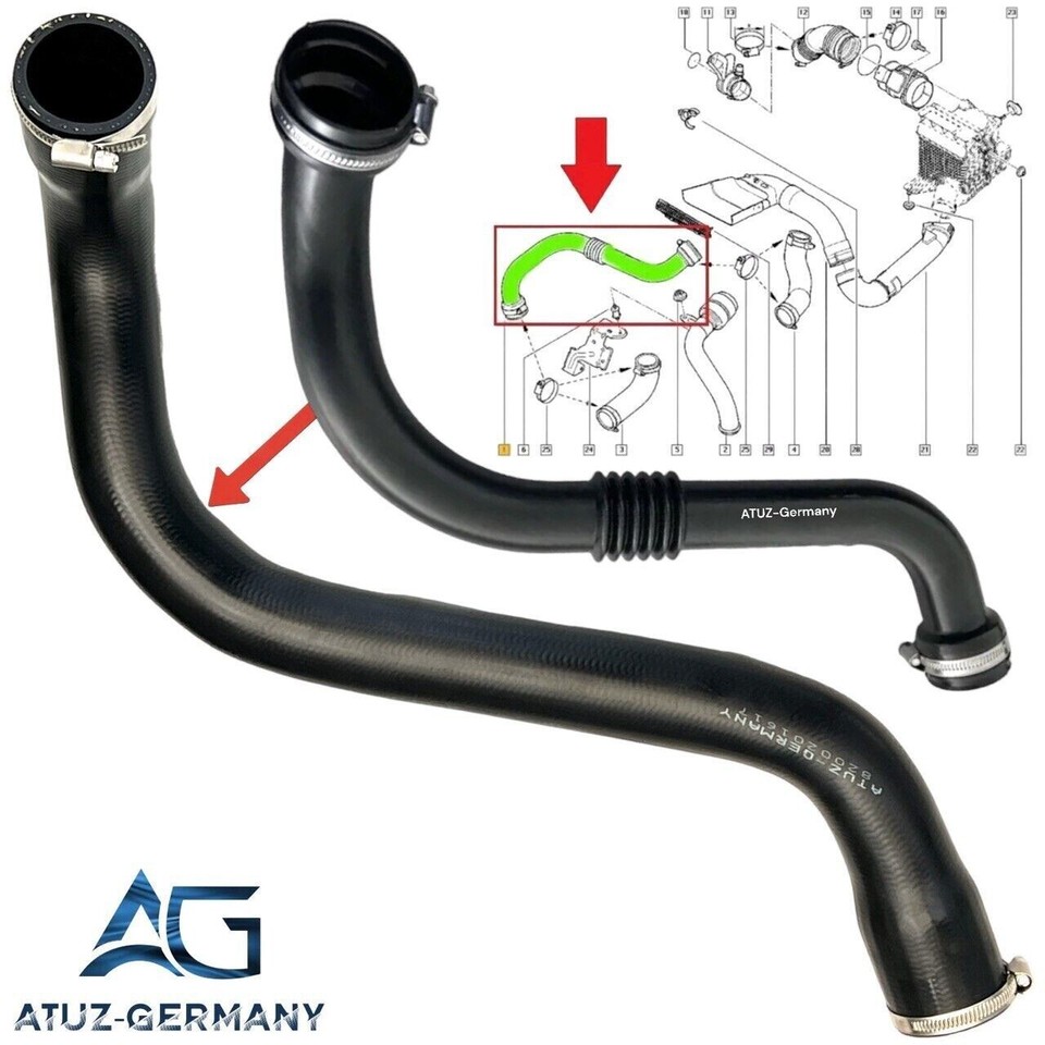 Original AG Turbo Hose Air Hose for Renault Megane 1.9 dCi 8200658187 ...