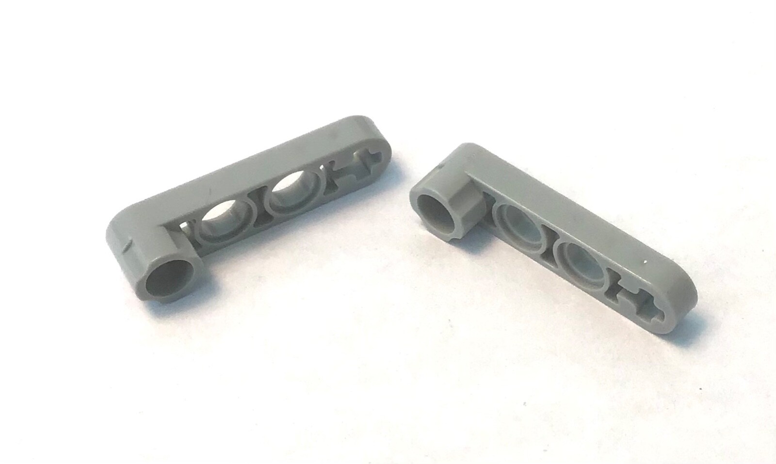 LEGO 2 Light Gray Technic, Liftarm, Modified Stud Connector Thin 1 x 4 ...