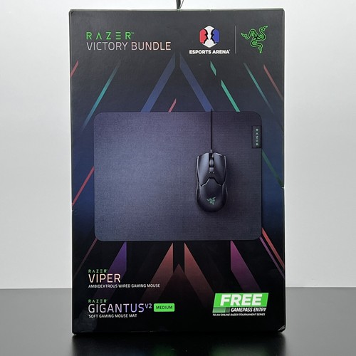 Razer Victory Bundle - Razor Viper Mouse / Gigantus V2 Medium Mat - NEW ...