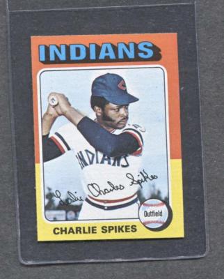 1975 Topps Mini #135 Charlie Spikes (Indians) NM | eBay