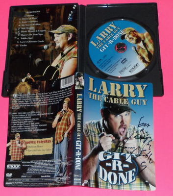 LARRY THE CABLE GUY SIGNED GIT R DONE DVD *EXACT PROOF* | eBay UK