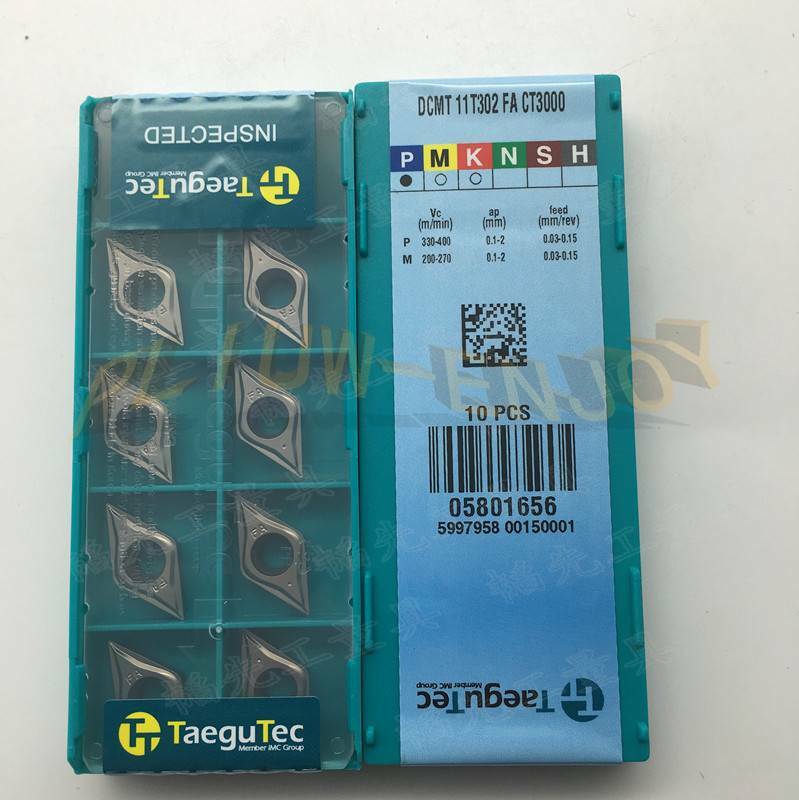 10pcs Taegutec DCMT11T302-FA CT3000 Cermet Inserts New | eBay