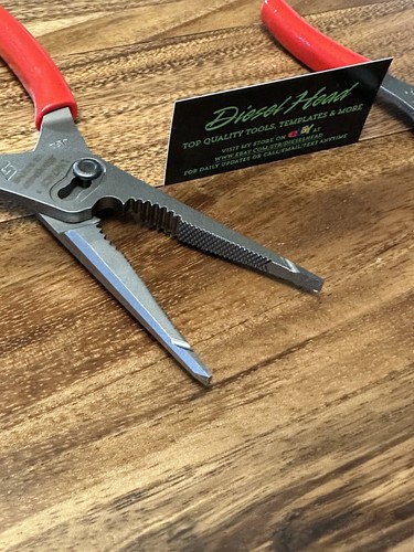 *NEW* Snap On LN47ACF & LN46ACF Needle Nose/Slip-Joint Combination RED ...