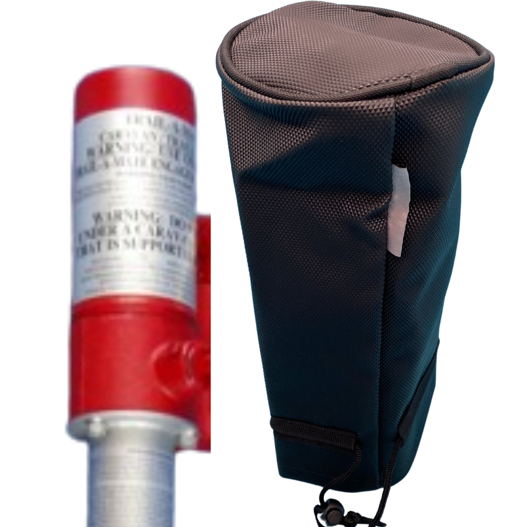 TRAIL-A-MATE HYDRAULIC JACK COVER. BLACK TARPAULIN / POLYESTER WITH ...