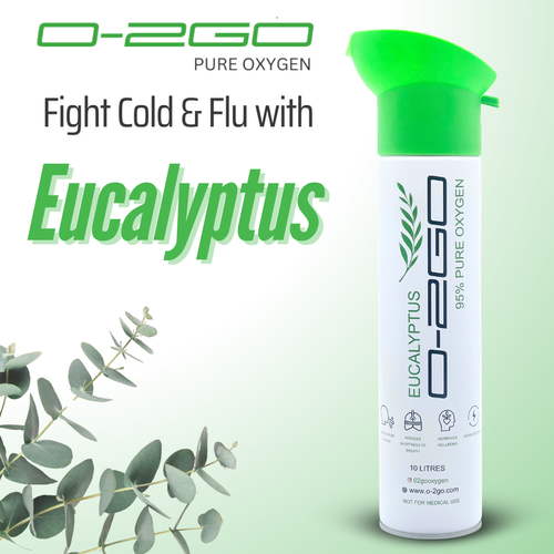 O2GO Oxygen with Eucalyptus 10 Litre Pure Breathing Oxygen Can/Bottle ...